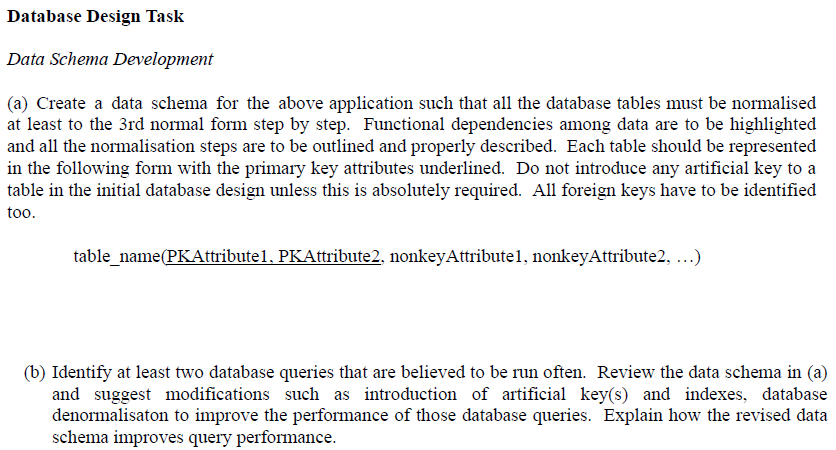 Database Systems thank you Create a data schema for | Chegg.com