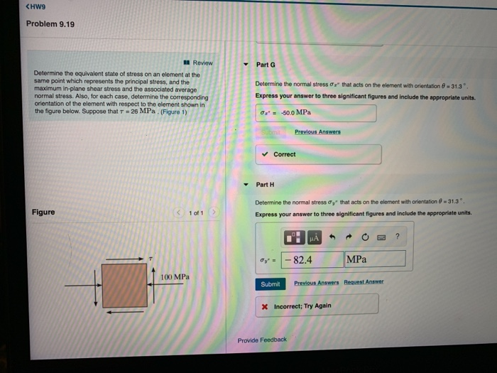 Solved HW9 Problem 9.19 Il Review Part A Determine the | Chegg.com