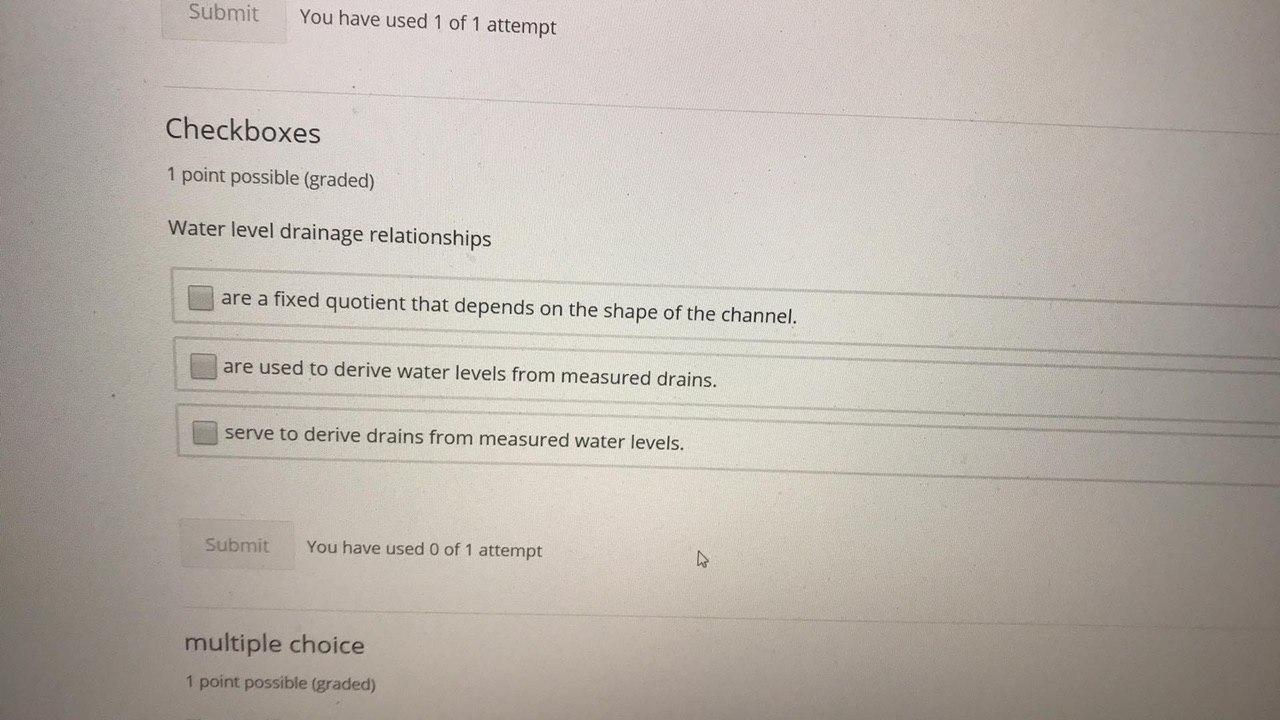 Solved Submit You have used 1 of 1 attempt Checkboxes 1 | Chegg.com