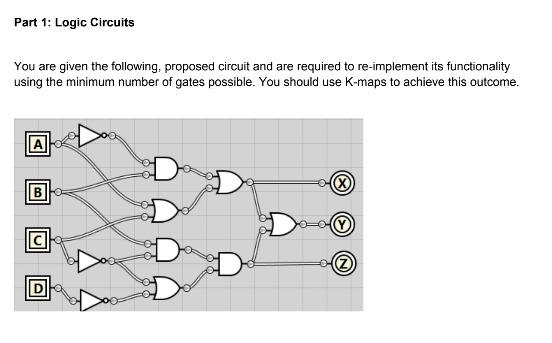 Solved Part 1: Logic Circuits You are given the following, | Chegg.com Solved Part 1: Logic Circuits You are given the following, | Chegg.com