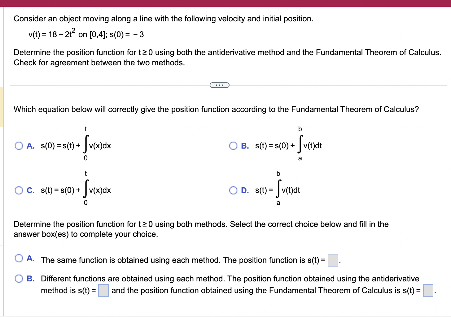 Solved Consider an object moving along a line with the | Chegg.com
