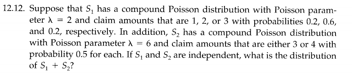 12.12. Suppose that S, has a compound Poisson | Chegg.com