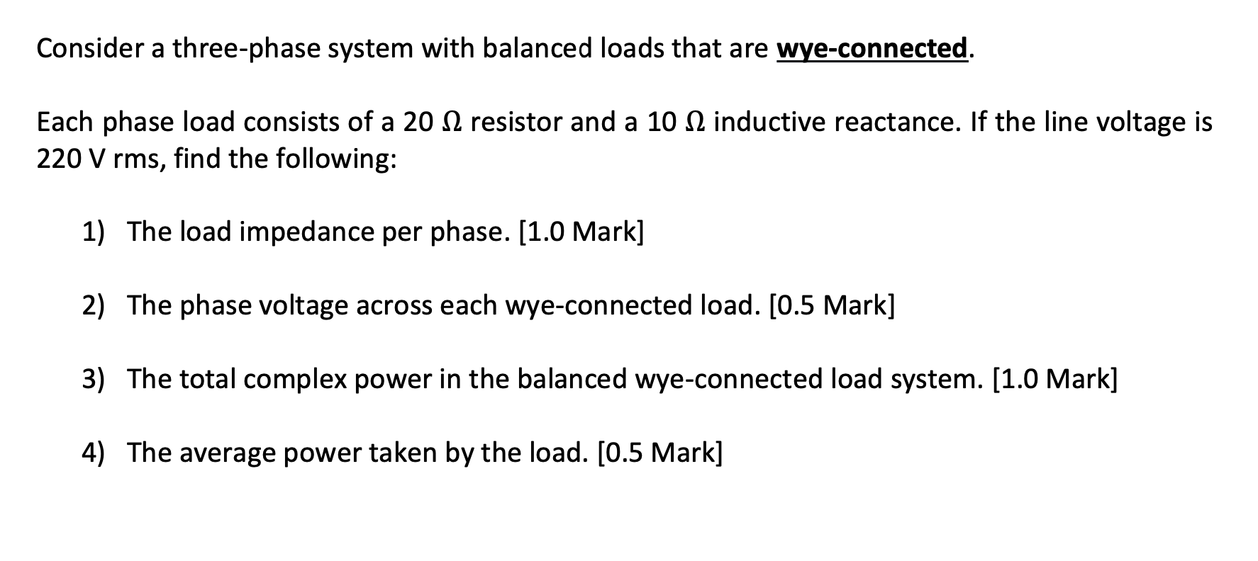 Solved Consider a three-phase system with balanced loads | Chegg.com
