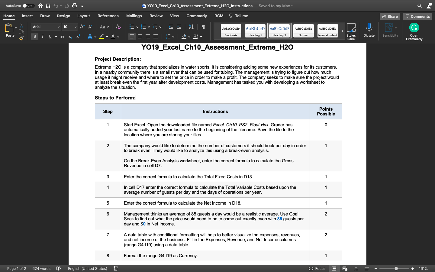 Solved AutoSave OFF 合日 W | Chegg.com