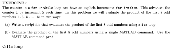 Solved EXERCISE 1 Enter the following matrices and vectors | Chegg.com