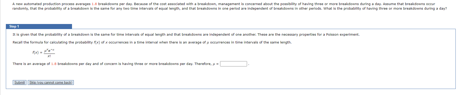 Solved Step 1 Recall the formula for calculating the | Chegg.com