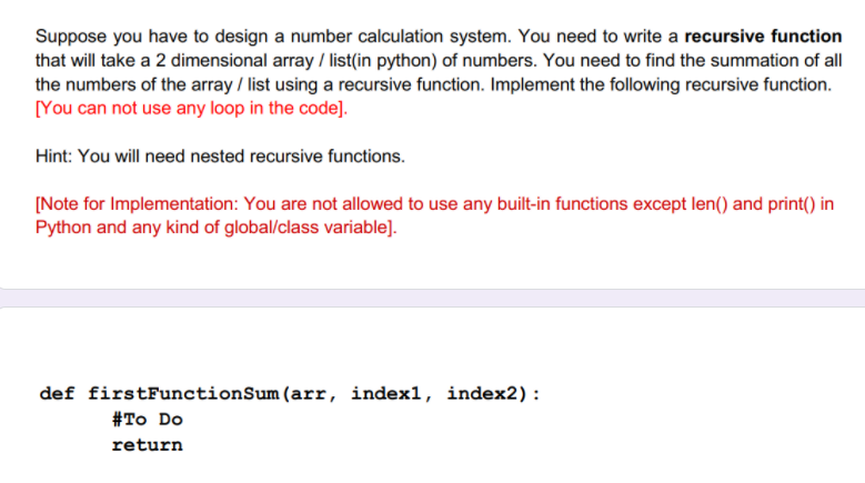 Solved Suppose you have to design a number calculation | Chegg.com