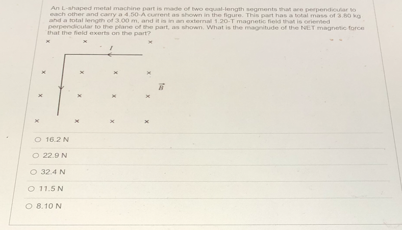 Solved An L-shaped metal machine part is made of two | Chegg.com
