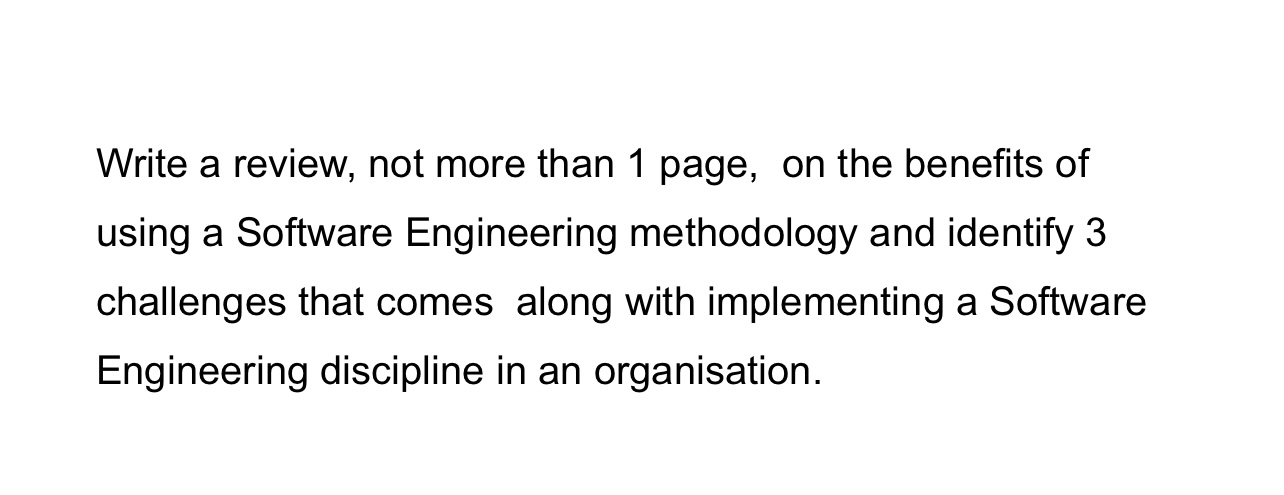 Solved Write a review, not more than 1 page, on the benefits | Chegg.com