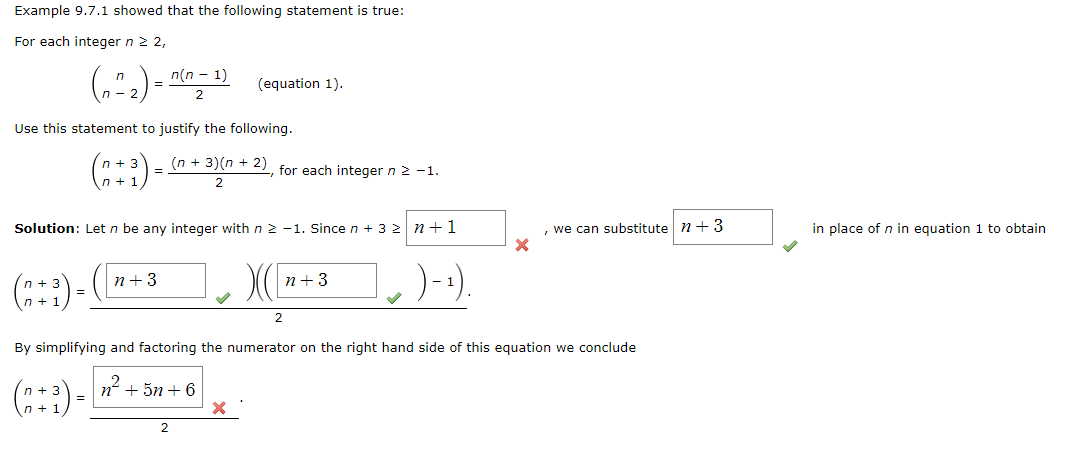 Solved Example 9.7.1 showed that the following statement is | Chegg.com