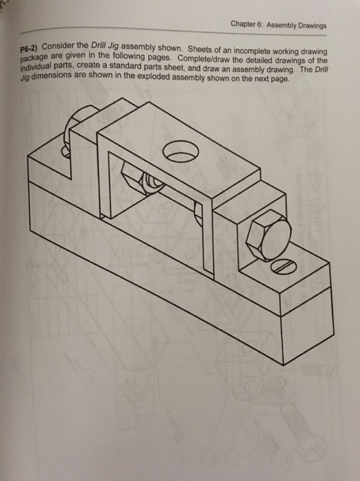 Solved Chapter 6: Assembly Drawings p62) Consider the Drill | Chegg.com