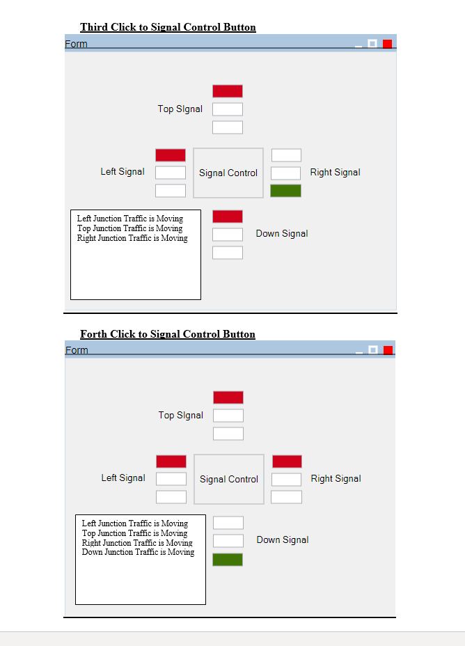 Develop Traffic Signal System Using Visual Basic Chegg