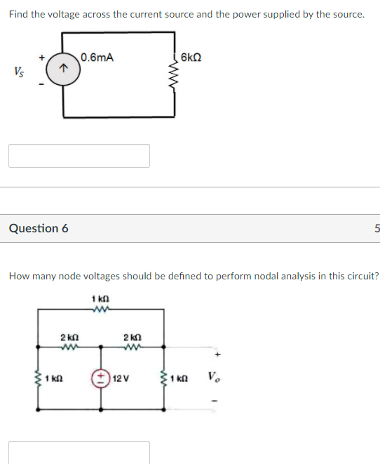 Solved Find the voltage across the current source and the | Chegg.com