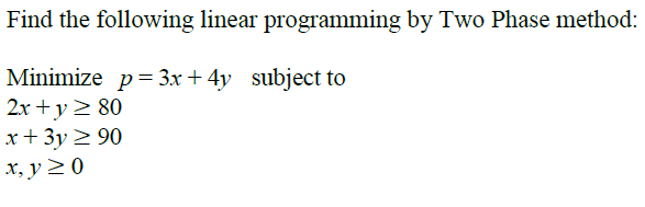 Solved My Aim Is Coding Revised Simplex Including 2 Phase Chegg