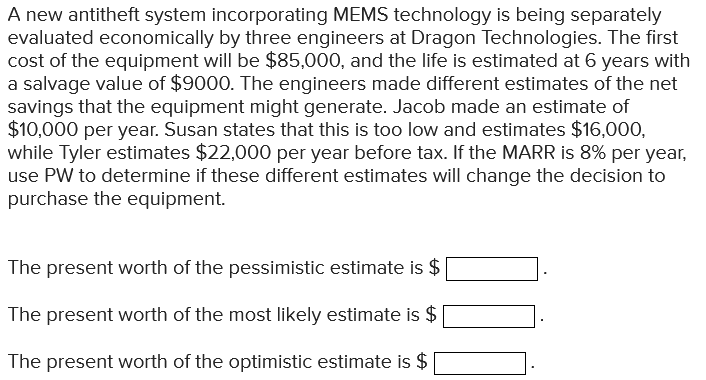 Solved A new antitheft system incorporating MEMS technology | Chegg.com