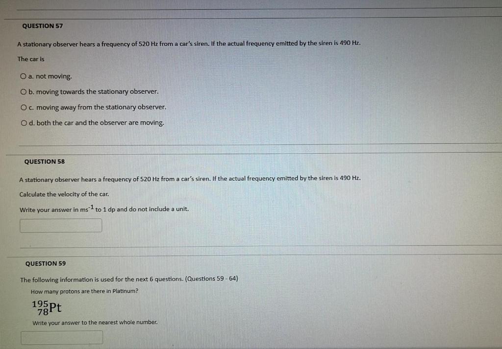 Solved A stationary observer hears a frequency of 520 Hz | Chegg.com