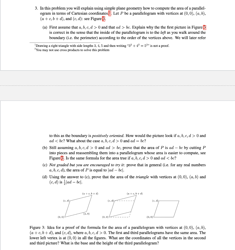 Solved 3. In this problem you will explain using simple | Chegg.com