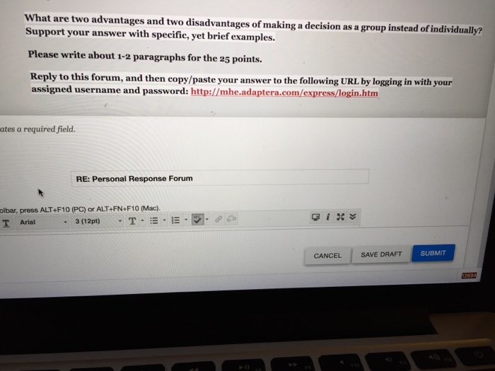 Solved What are two advantages and two disadvantages of | Chegg.com