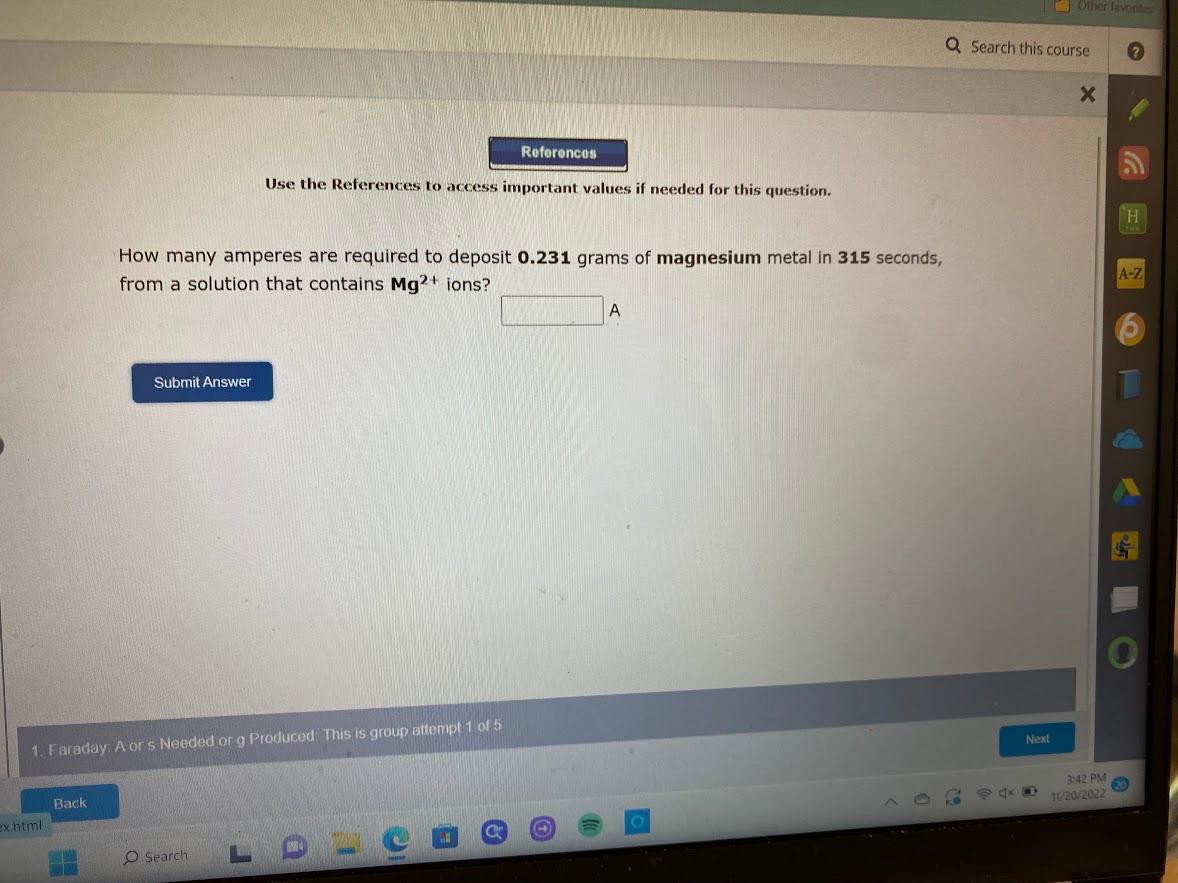 Solved Use the References to access important values if | Chegg.com