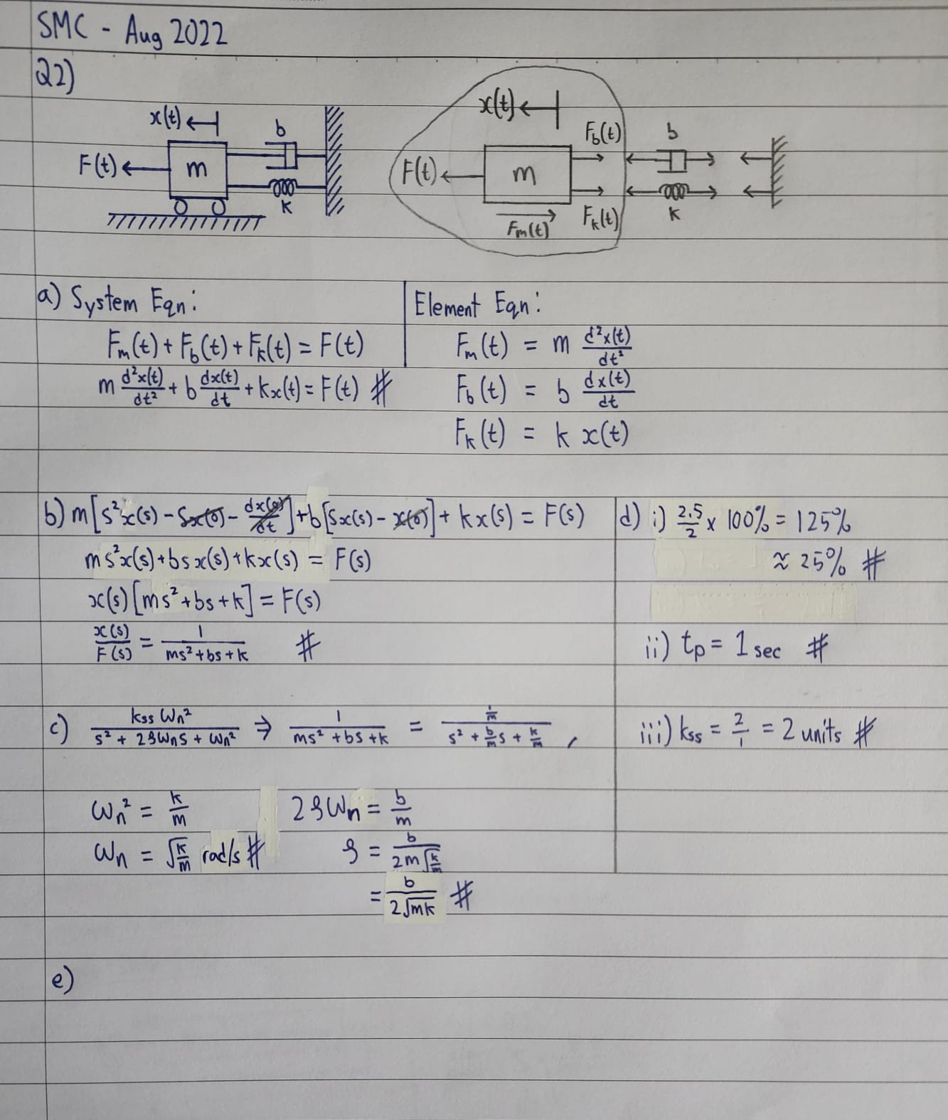 Solved SMC Help with This question part e). and also, is | Chegg.com