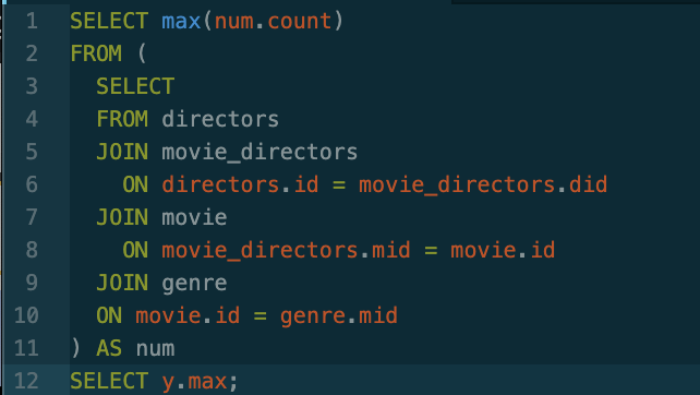 Solved You will need to write SQL queries over the IMDB | Chegg.com