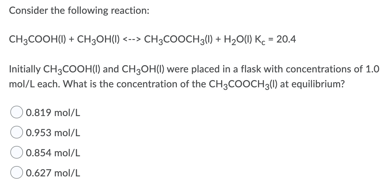 Solved Consider the following reaction: C2H2(g) + 2 H2O(g) | Chegg.com