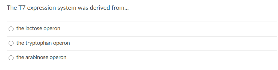 Solved The T7 expression system was derived from... the | Chegg.com