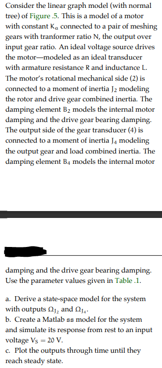 Consider the linear graph model (with normal tree) of | Chegg.com
