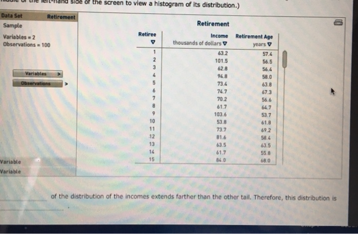 Solved 9. Central tendency and distribution shape Aa Aa The | Chegg.com