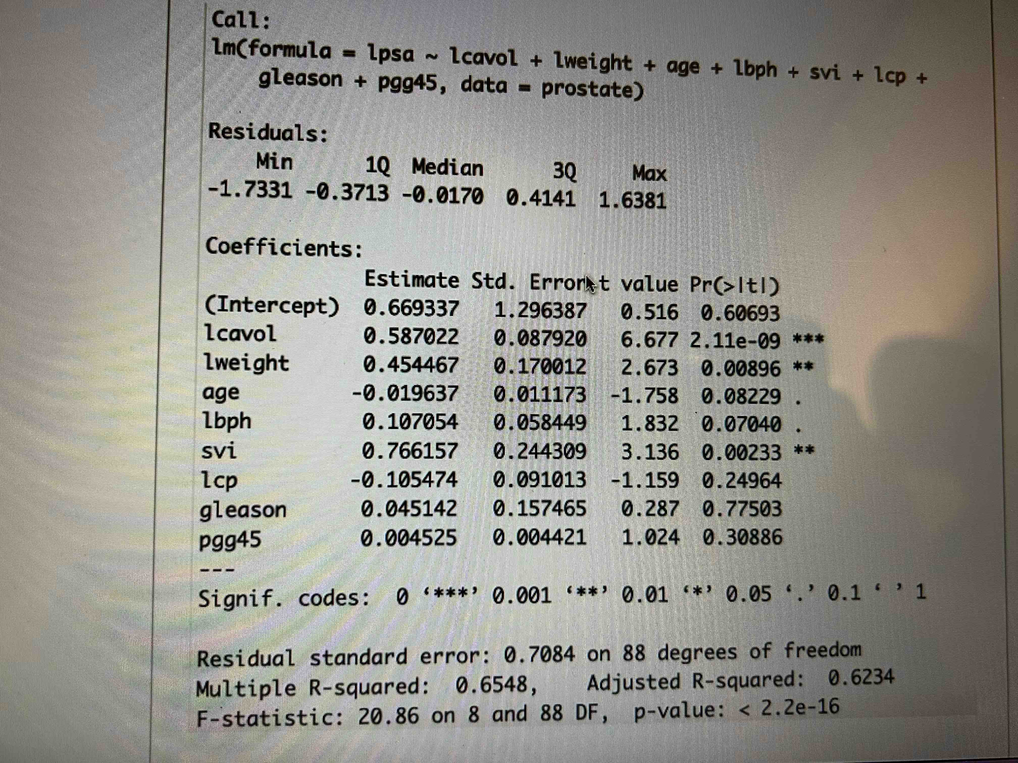 The following output represents the LS estimated | Chegg.com