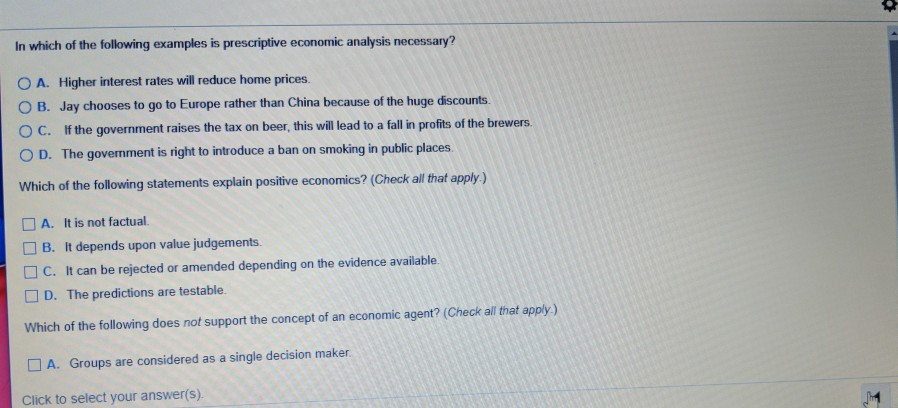 Solved In which of the following examples is prescriptive | Chegg.com