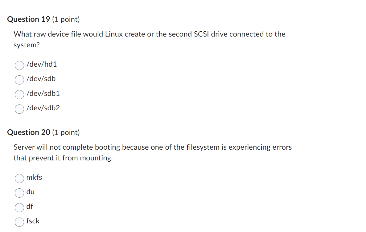 Solved LVM device files are managed by the device mapper | Chegg.com
