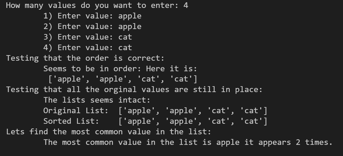 Solved def main(): entered_list = sorted_list BubbleSort | Chegg.com