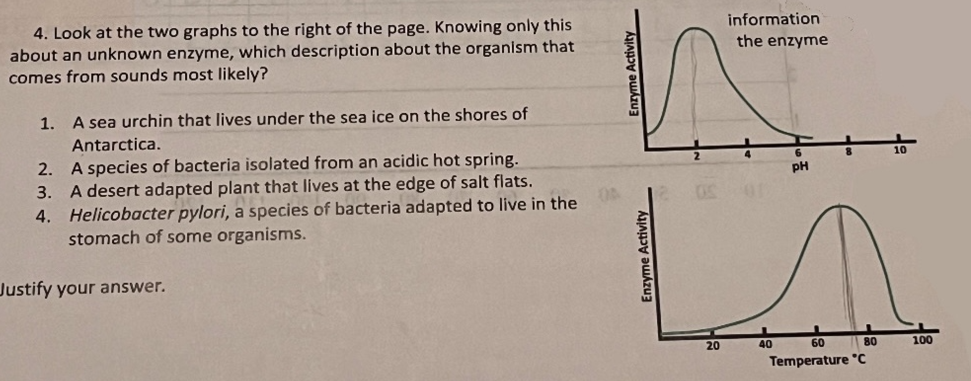 Solved 4. Look at the two graphs to the right of the page. | Chegg.com