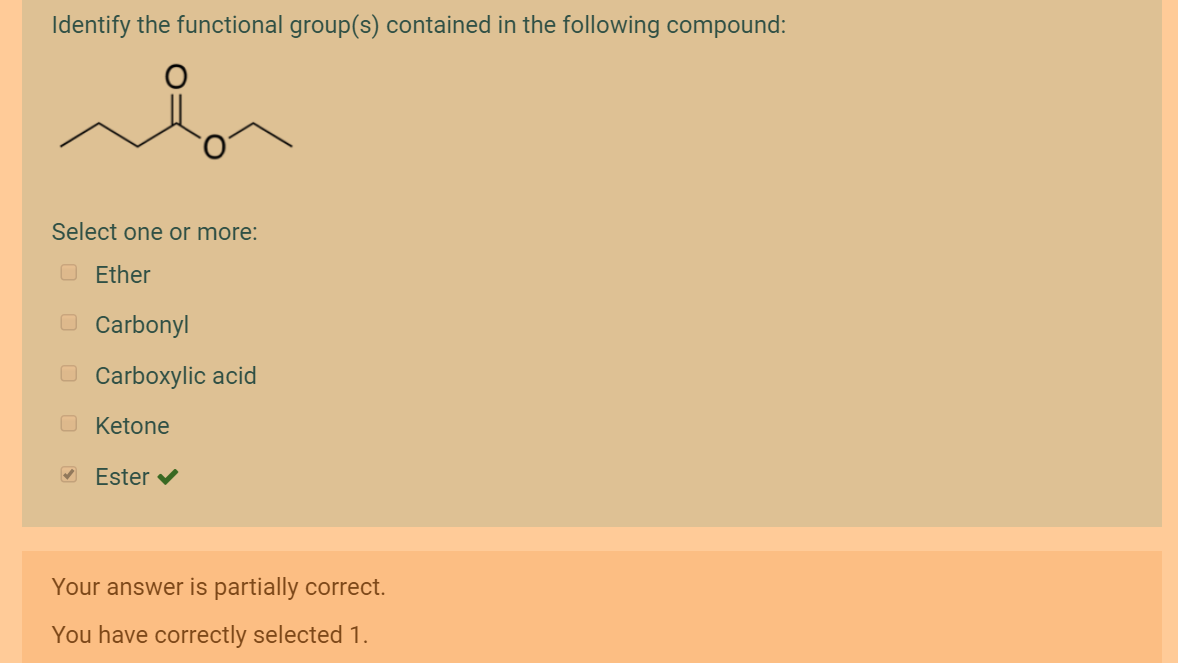 Solved Identify the functional group(s) contained in the | Chegg.com