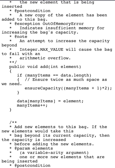 Solved So This Is A Lab For Java And Has To Do With Bags If 