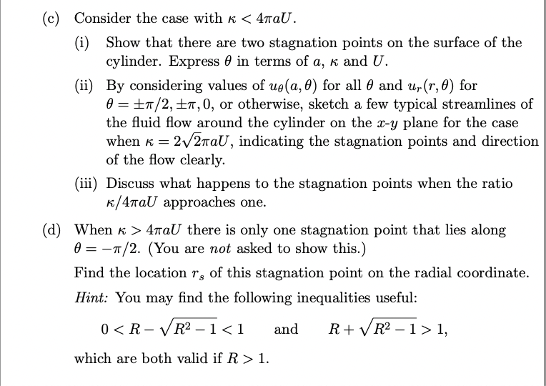 Solved Consider an inviscid and incompressible fluid of | Chegg.com