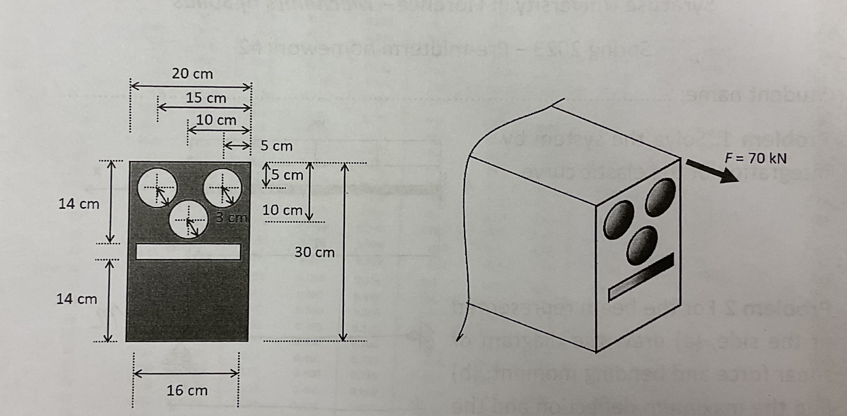 Solved For the column, whose section and loading condition | Chegg.com