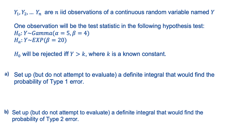 Solved Y1,Y2,…Yn are n iid observations of a continuous | Chegg.com