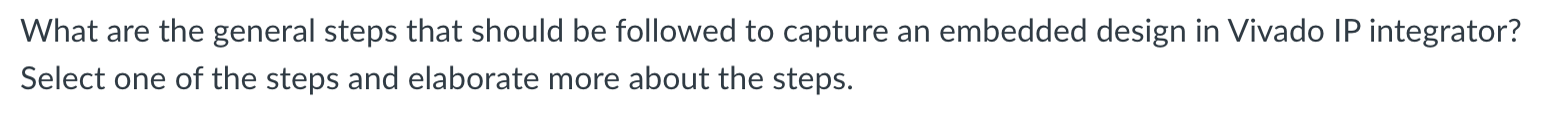 Solved What are the general steps that should be followed to | Chegg.com
