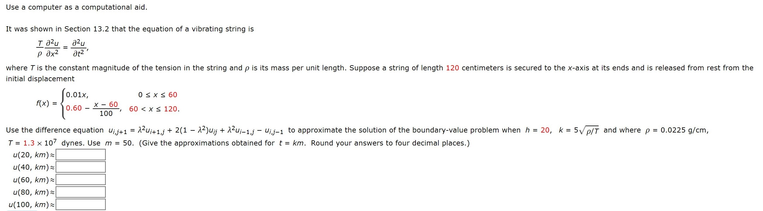 Use a computer as a computational aid. It was shown | Chegg.com