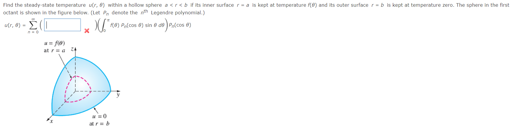 Solved octant is shown in the figure below. (Let Pn denote | Chegg.com