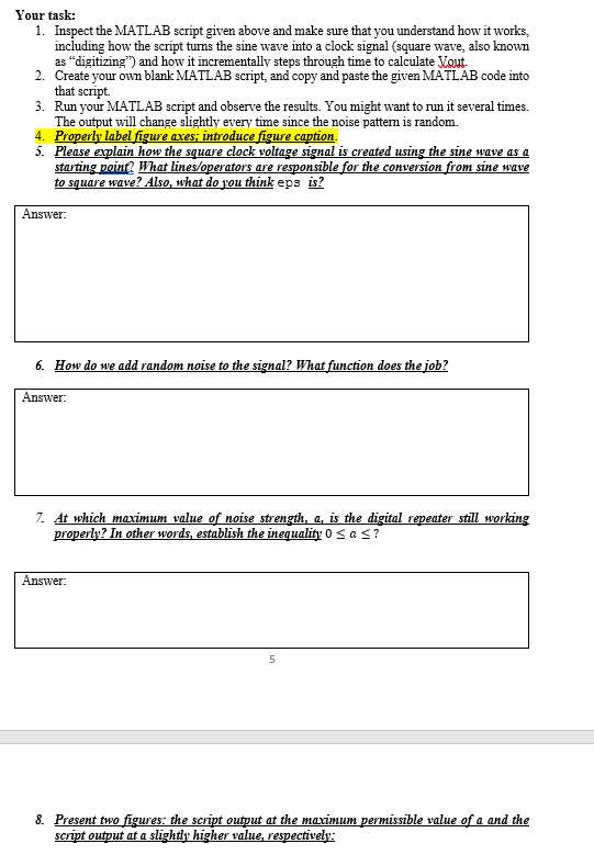 Solved Matlab script: clear all t = [0:2e-4:0.050]; | Chegg.com