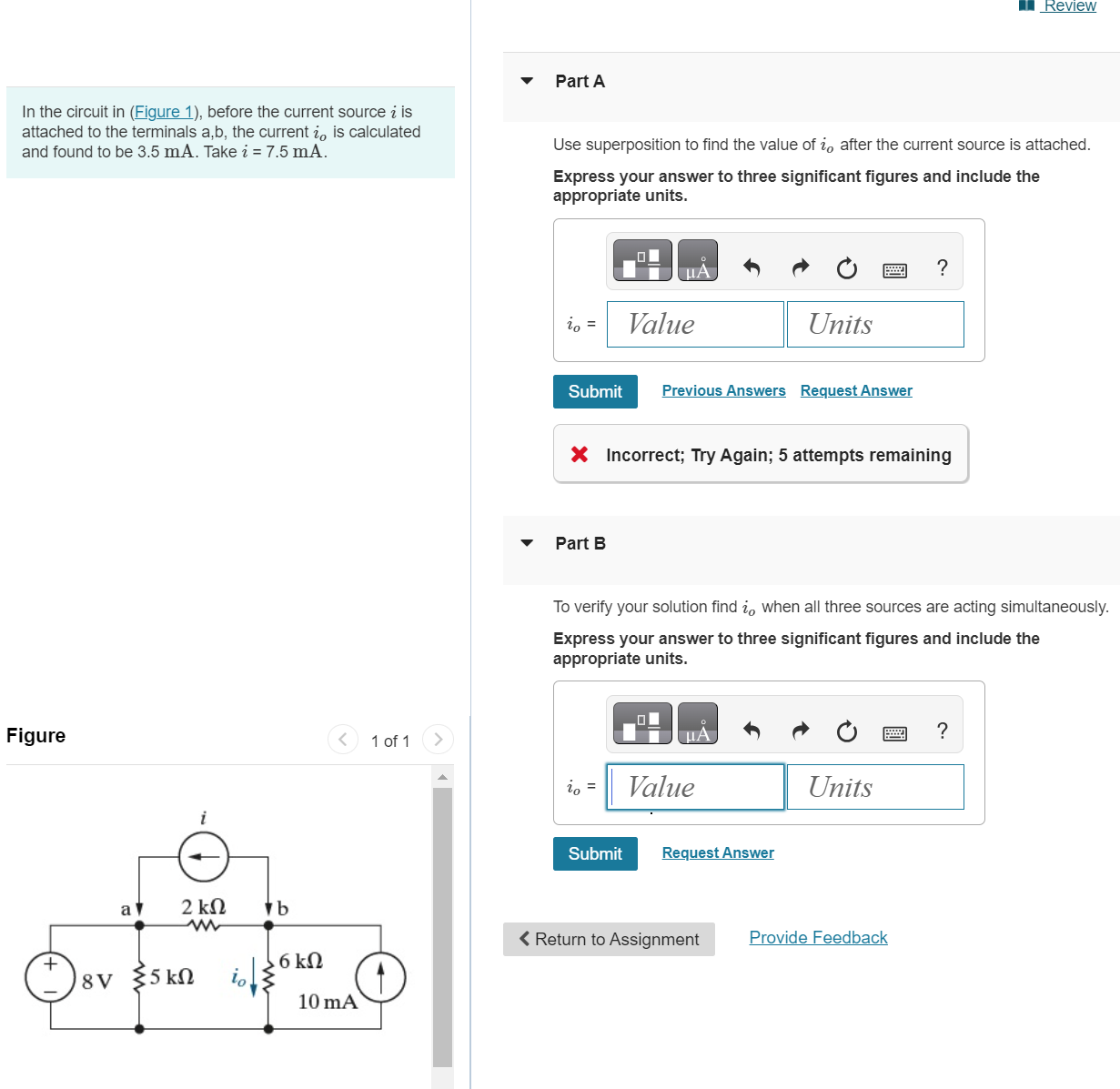 Solved In the circuit in (Figure 1), ﻿before the current | Chegg.com