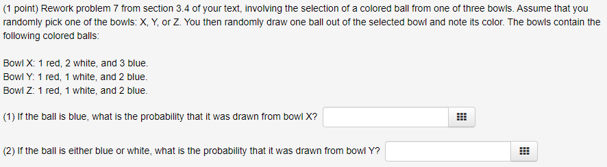 Solved (1 point) Rework problem 7 from section 3.4 of your | Chegg.com