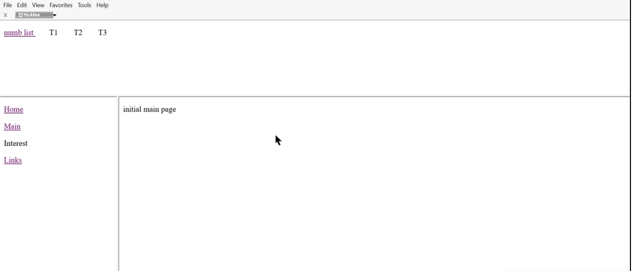 Website Design Html Frameset Code*** 1. Create a | Chegg.com