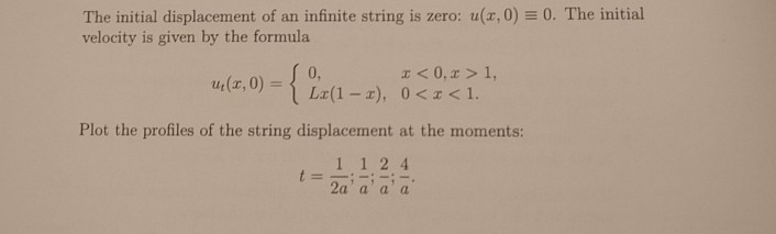 Solved 0, The initial The initial displacement of an | Chegg.com