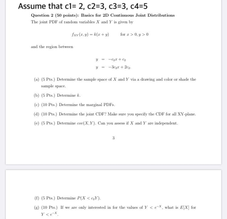 Solved Assume that c1= 2, c2=3, c3=3, c4=5 Question 2 (50 | Chegg.com