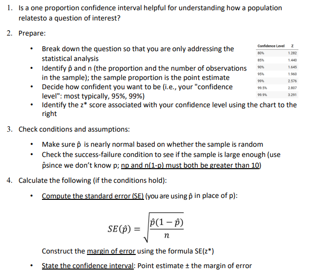 Solved Is ﻿a one proportion confidence interval helpful for | Chegg.com