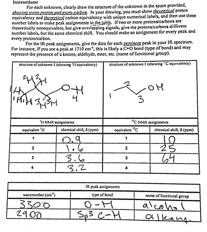 Solved Please follow the directions. Fill out the charts | Chegg.com